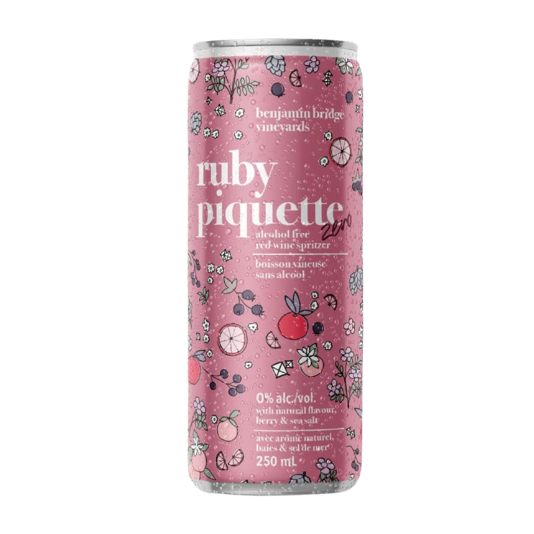 Benjamin Bridge Non-Alcoholic Ruby Piquette Zero 250mL | Upside Drinks