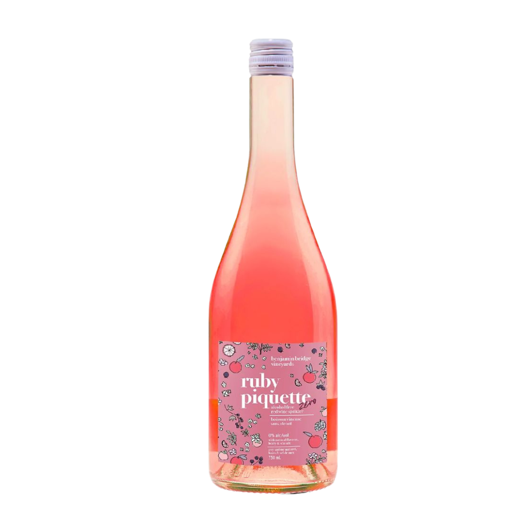 Benjamin Bridge Non-Alcoholic Ruby Piquette Zero Wine Style 750ml ...