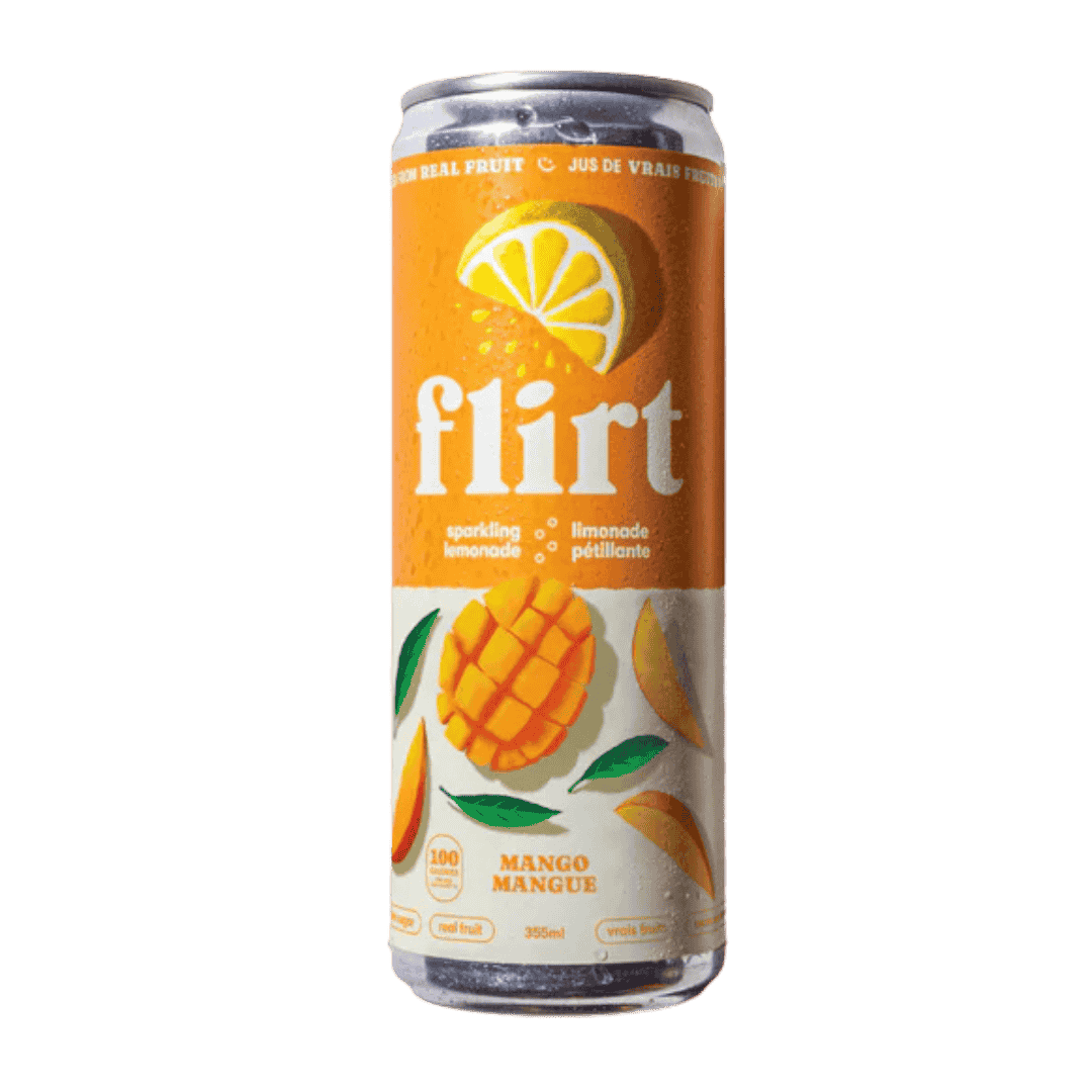 Flirt Natural Mango Sparkling Lemonade - Upside Drinks - Free Shipping