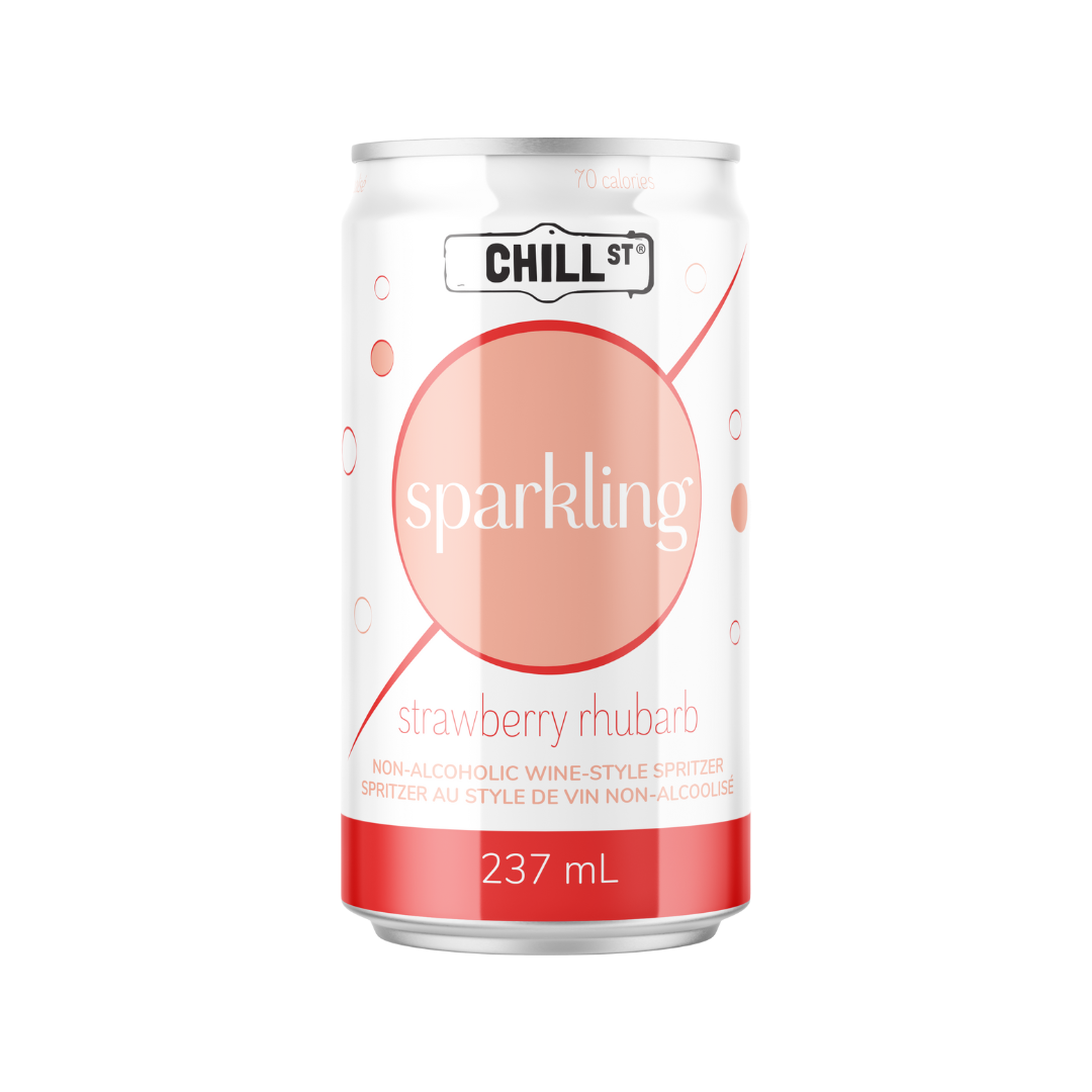Chill Street Non-Alcoholic Strawberry Rhubarb Wine-style - Upside ...