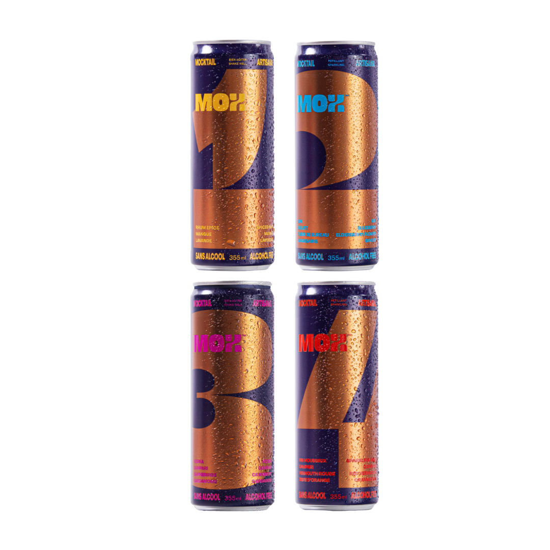 Mox Mocktails Non-Alcoholic Variety Pack - Upside Drinks - Free Shipping