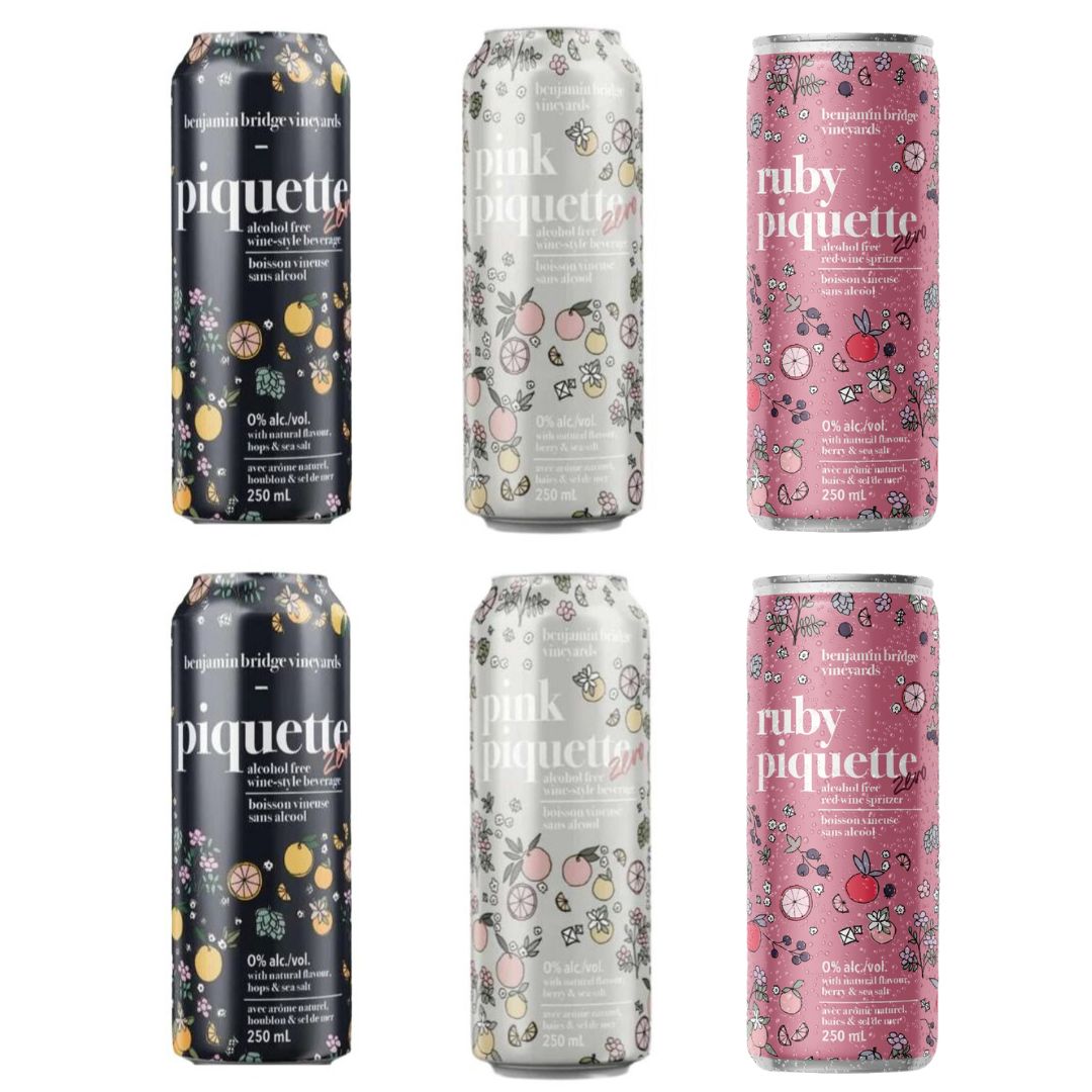 Non-alcoholic wine - Piquette - Variety Pack (6 Pack) – UpsideDrinks.ca