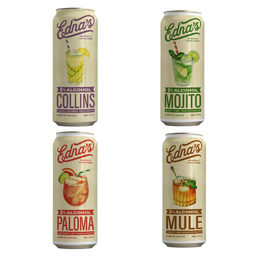 Non-alcoholic spirits - Ednas - Variety Pack (4 Pack) – UpsideDrinks.ca